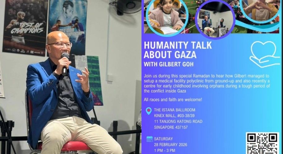 Humanitarian talk on Gaza by Gilbert Goh scheduled for 28 February at ...