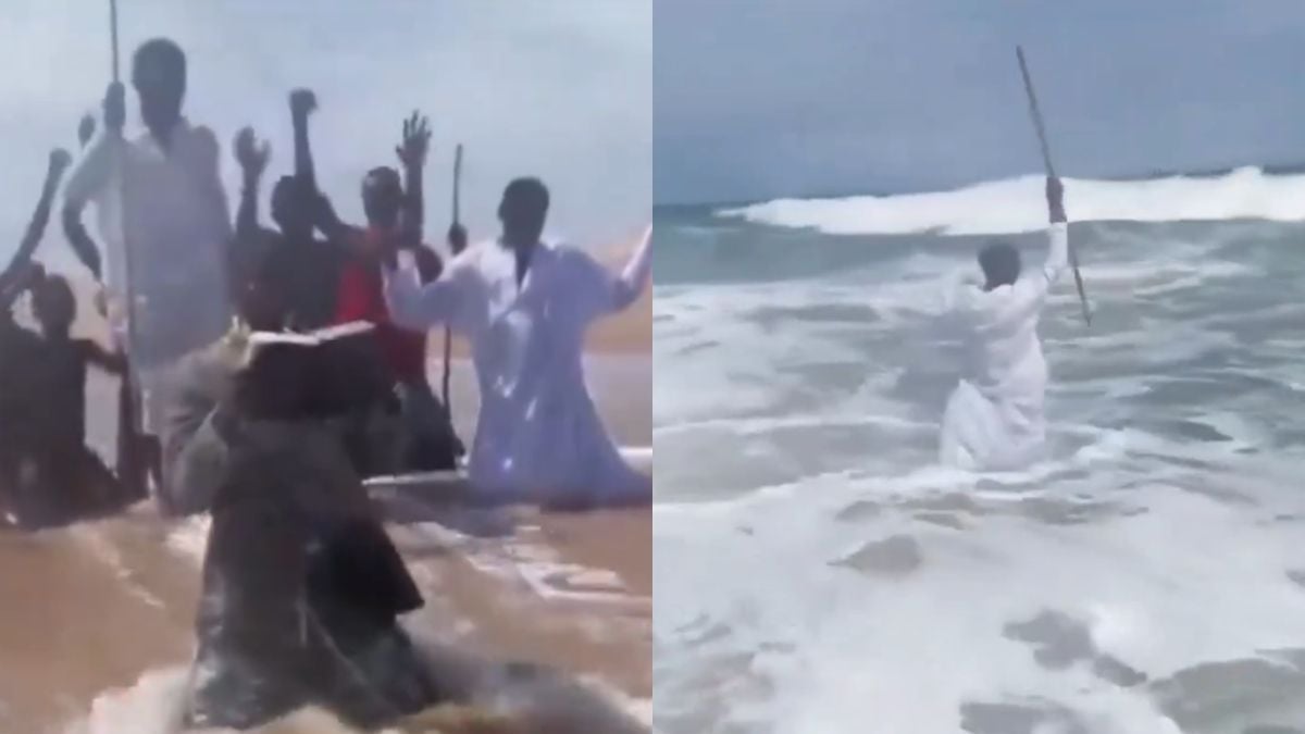 Viral video shows Ghanaian self-styled prophet swept away while ...