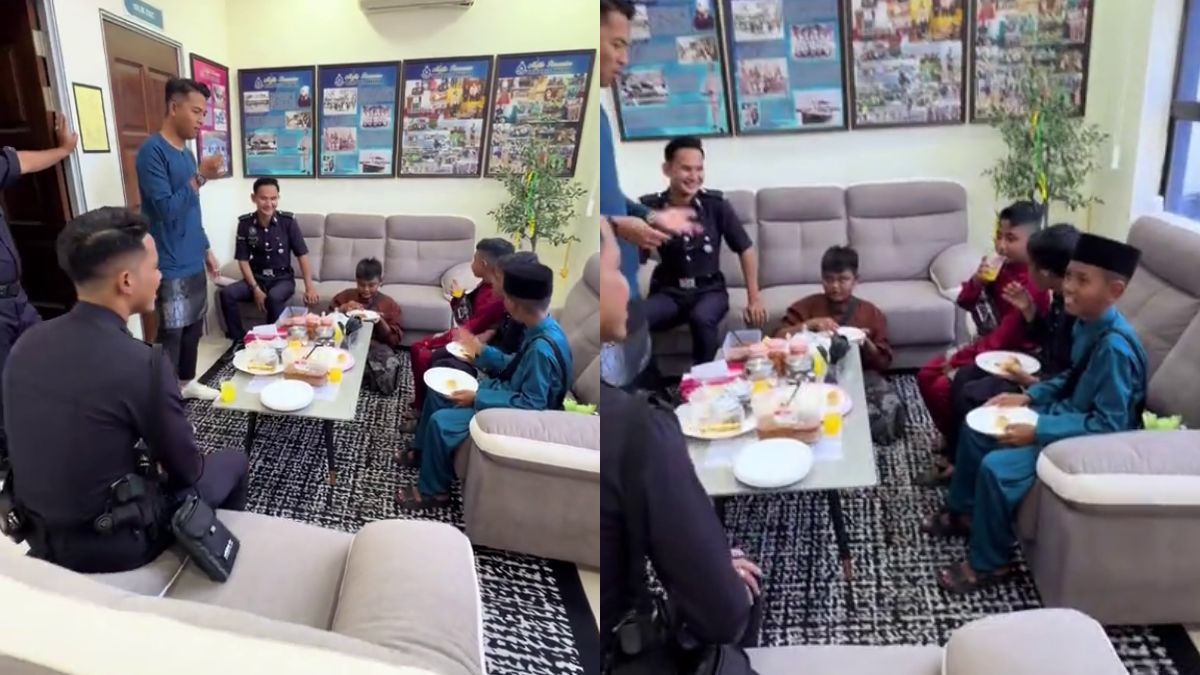 Malaysian children’s surprise Eid visit to Pangkor police station goes ...